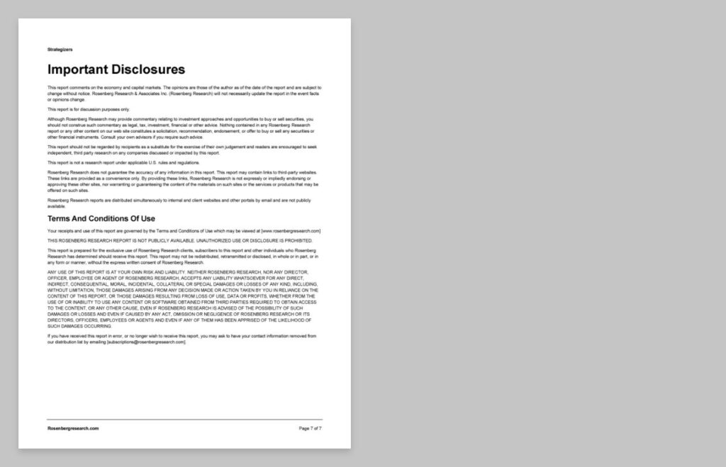 Rosenberg Research Report Templates - Chris Noon Creative